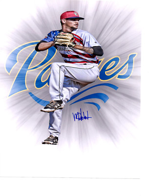 Michael Baez Signed 8x10 photo Autographed San Diego Padres Cuba ...