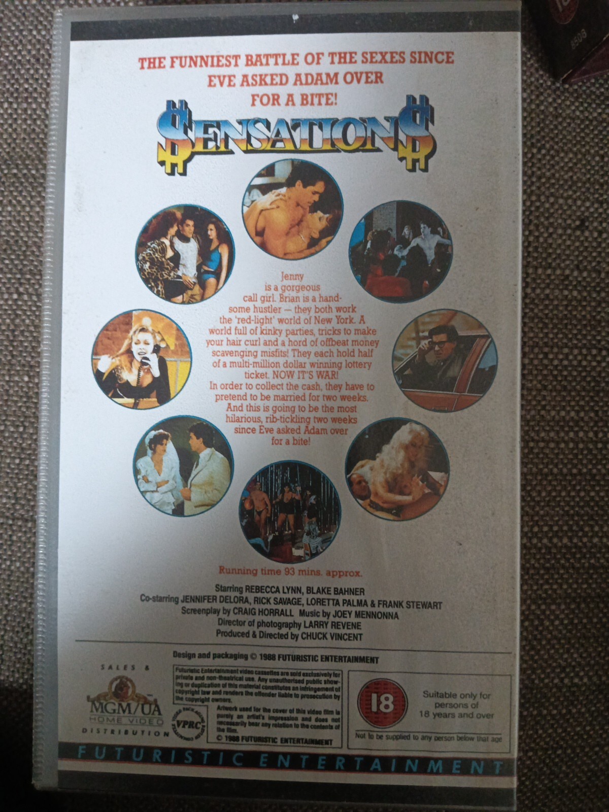 Sensations VHS 1988 $ensation$ Rebecca Lynn Blake Bahner Deleted ...