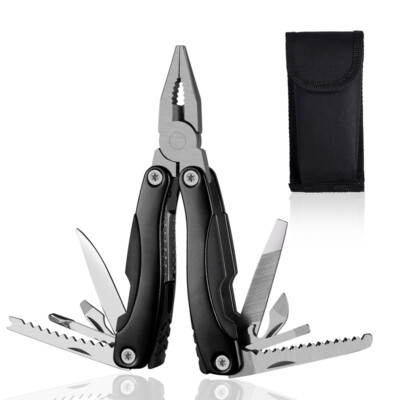 15-in-1 Multi Tool Plier Outdoor Survival Compact Folding Pocket Knife ...