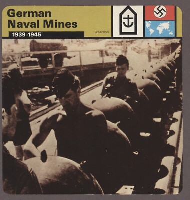 German Naval Mines Edito Service Card Second World War II Weapons | eBay