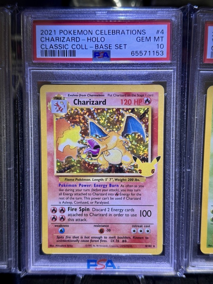 Pokemon Charizard Blastoise Venusaur Celebrations Collection Base Set ...