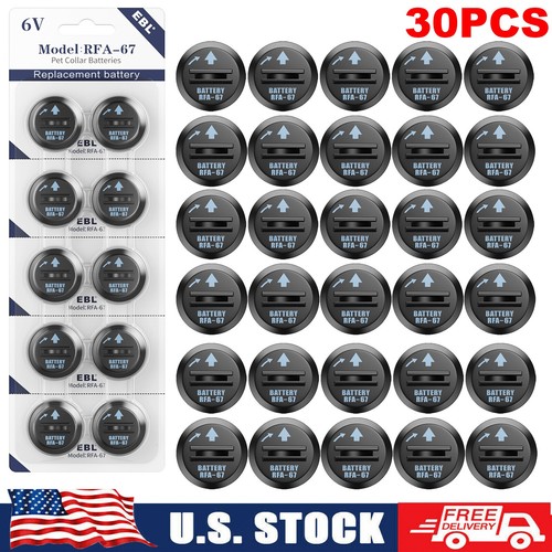 30x 6V Batteries For PetSafe RFA-67 6 Volt Pet Collar Battery Fence ...