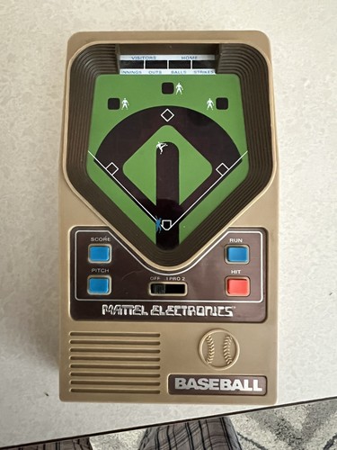 Mattel Classic Baseball Handheld Electronic Game Vintage 2001 Tested ...