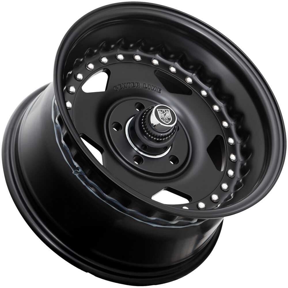 (Set of 4) Centerline Convo Pro 2.0 15x8 5x4.75" +0mm Satin Black ...