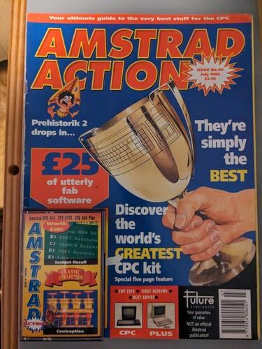 Amstrad Action - July 1993 (No. 94), including Covertape! | eBay UK