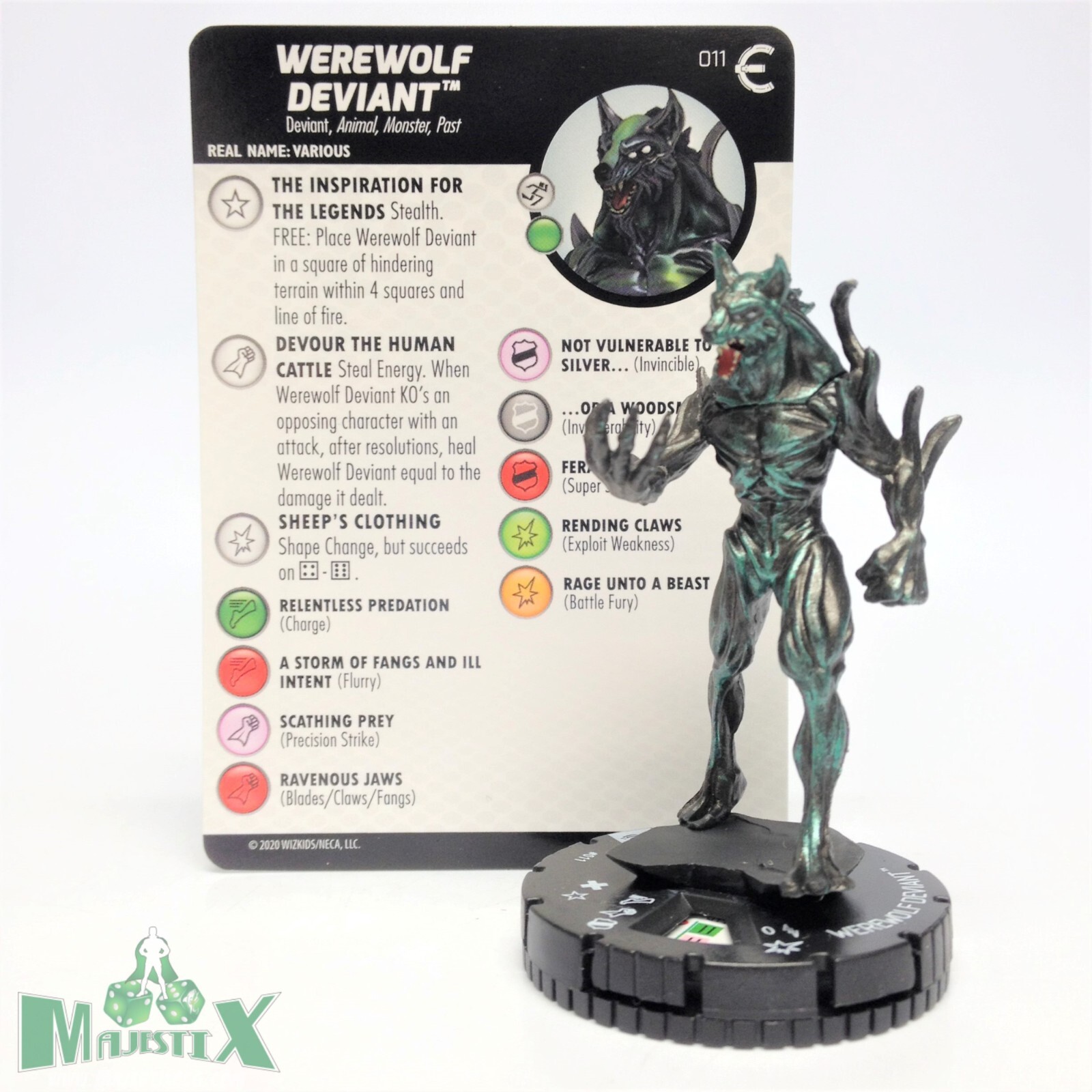 Heroclix Eternals Movie set Werewolf Deviant #011 Gravity Feed figure w ...