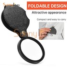 10X Folding Magnifying Glass Pocket Small Size Optical Magnifier Lens ...