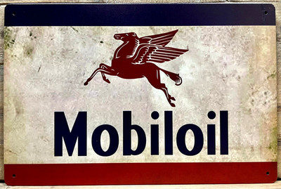 Mobil Oil Metal wall sign 12" x 8" | eBay