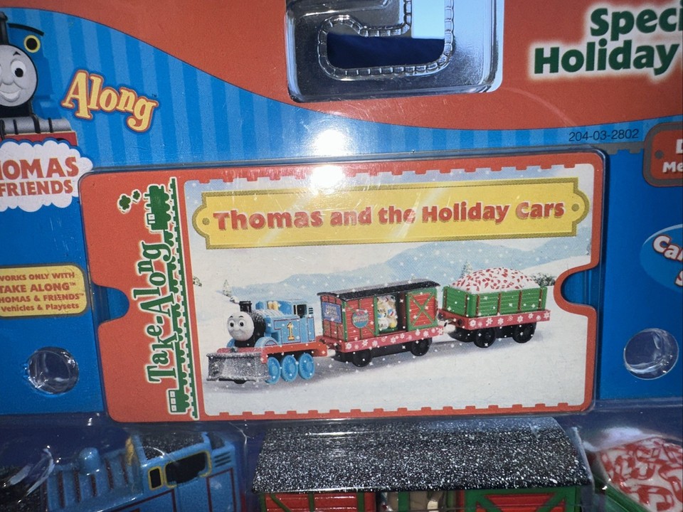 Thomas & Friends Take Along Special Thomas & Rare HTF Holiday Cars New ...