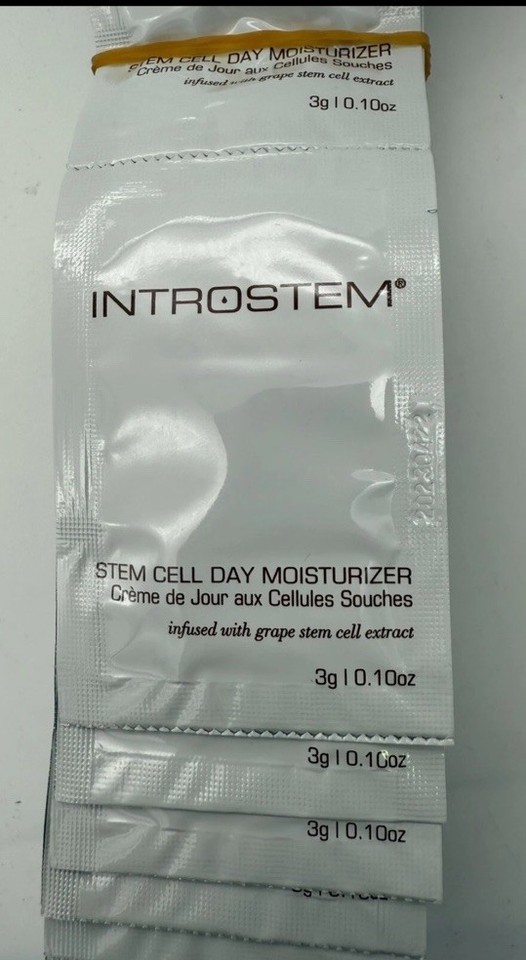 Introstem Stem Cell Moisturizer ~ 12 SAMPLE PACKETS 3g~0.10oz Each NEW ...
