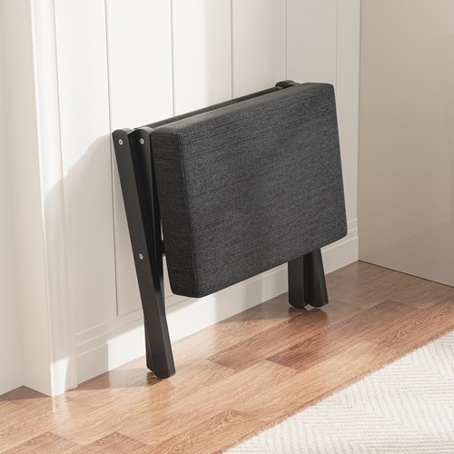 Foldable Foot Stool Ottoman, Modern Rest with Small, Black - | eBay