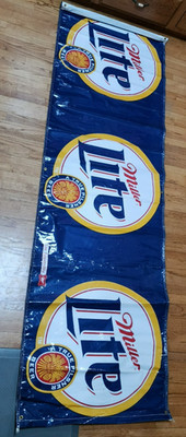 Large Miller Lite Sign (3 logos) | eBay