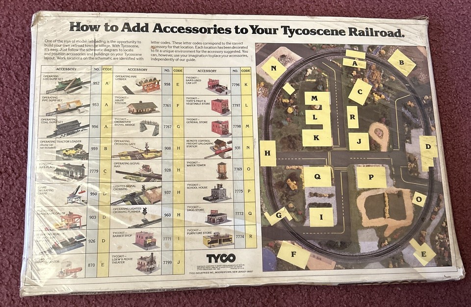 Tyco Scene Folding HO Train Layout Board New | eBay