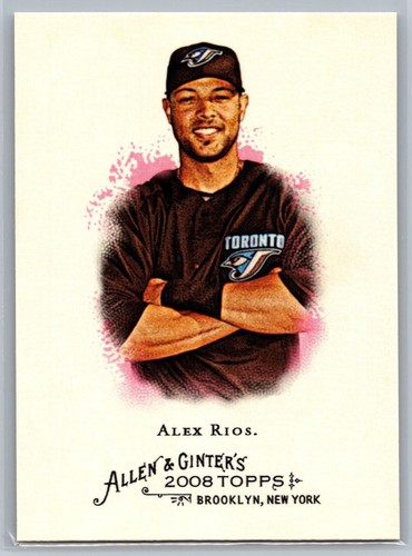 2008 Topps Allen & Ginter Baseball #115 Alex Rios Toronto Blue Jays | eBay