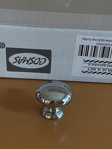 *10 Pack* Cosmas Cabinet Hardware Polished Chrome Knobs - #4950CH | eBay