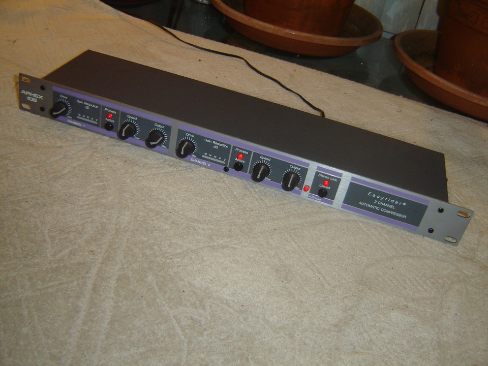 Aphex 108 Easyrider, 2 Channel Automatic Compressor, Vintage Rack, As ...