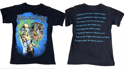 2 sides Megadeth Countdown to Extinction Tour Shirt Unisex Black S-5XL ...