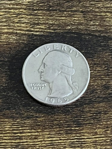 1965 Washington Quarter No Mint Mark Rim Letter Filled A Errors US Coin ...