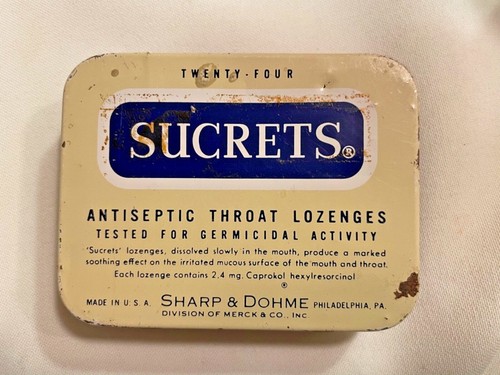 Vintage Metal Sucrets Throat Lozenges Tin SHARP & DOHME | eBay