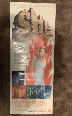 SHE 1965 INSERT 14X36 MOVIE POSTER URSULA ANDRESS | eBay