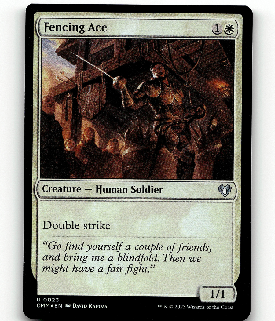 FOIL - MTG - Fencing Ace #23 - Commander Masters - UC | eBay