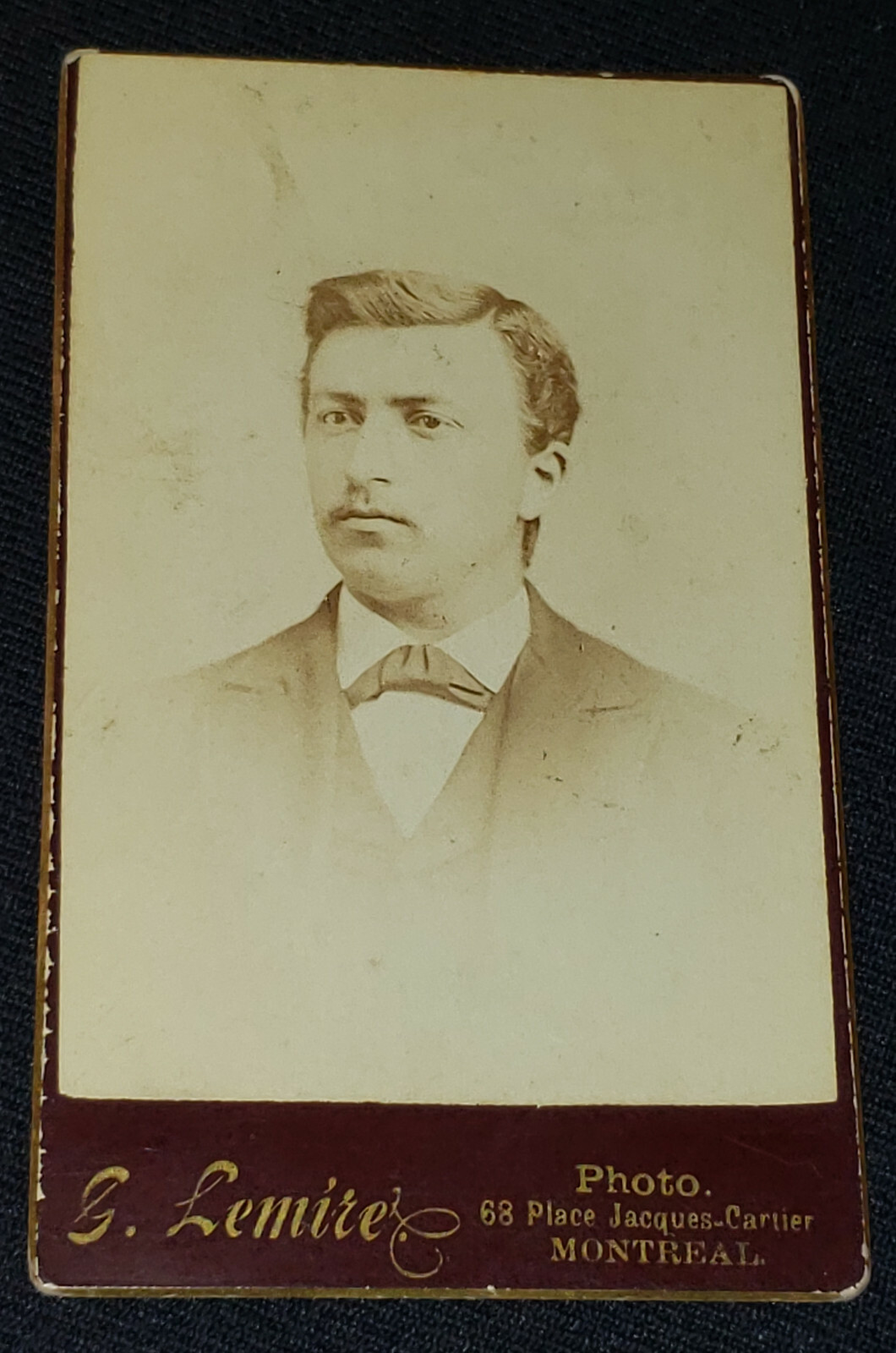 ANTIQUE - CDV - G. LEMIRE - MONTREAL, QC, CANADA - PHOTO - ORIGINAL | eBay