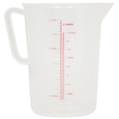 Measuring Jug Plastic Kitchen Bar Polypropylene Measuring Jug 0.5L 1L ...