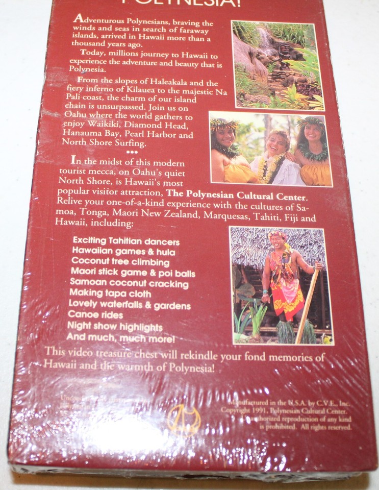 Welcome to Polynesia! (New Sealed VHS, 1991) Pacific Island, Polynesian Culture | eBay