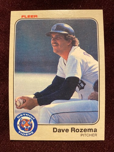 1983 Fleer #340 Tigers Dave Rozema Baseball Card | eBay