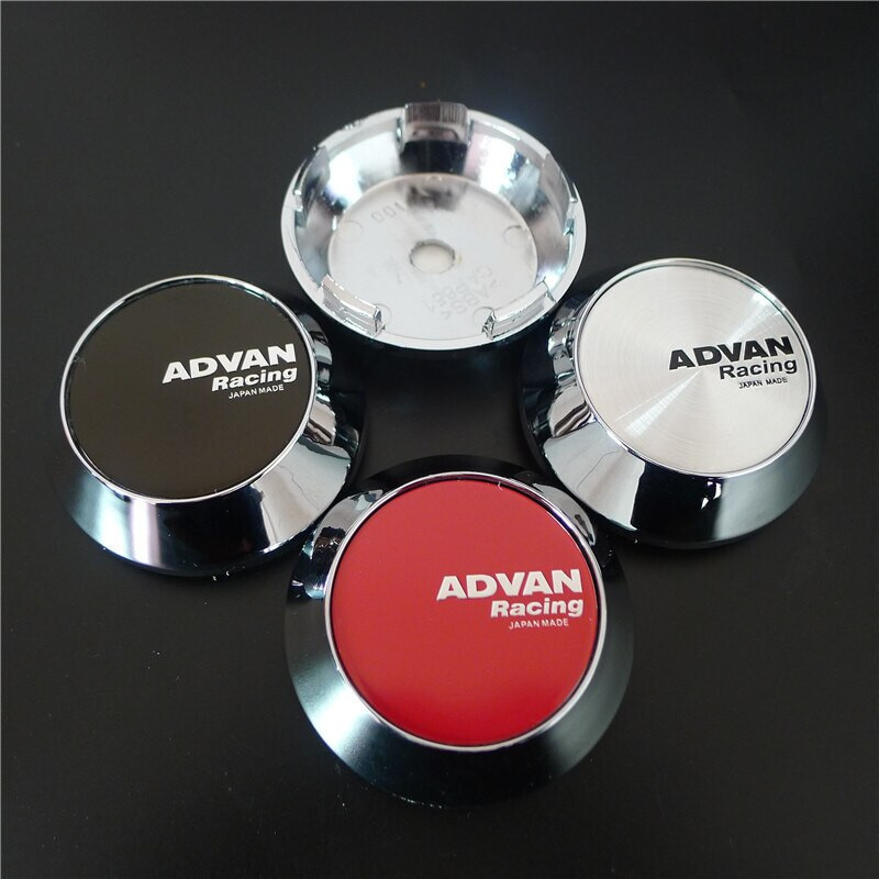 4 x 65 mm for Advan Racing Silver Black Alloy Wheel Center Caps Rim ...