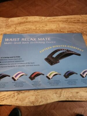 Back Stretcher Lumbar Back Pain Relief Device Waist Relax Mate ...