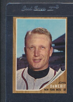 1962 Topps #004 John DeMerit Mets EX *4905 | eBay