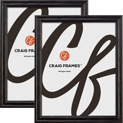 Wiltshire 200, .75" Black Wood Picture Frame, Uncommon Sizes 4x9 ...