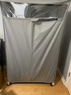 clothing rolling covered storage rack | eBay