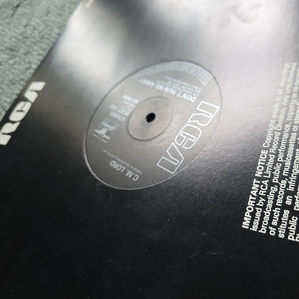 C. M. Lord - Flashback 12" LP Vinyl Record RCA Don't Run Me Away David ...