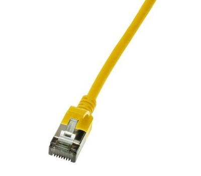LogiLink Slim U/FTP networking cable Yellow 0.3 m Cat6a U/FTP (STP ...