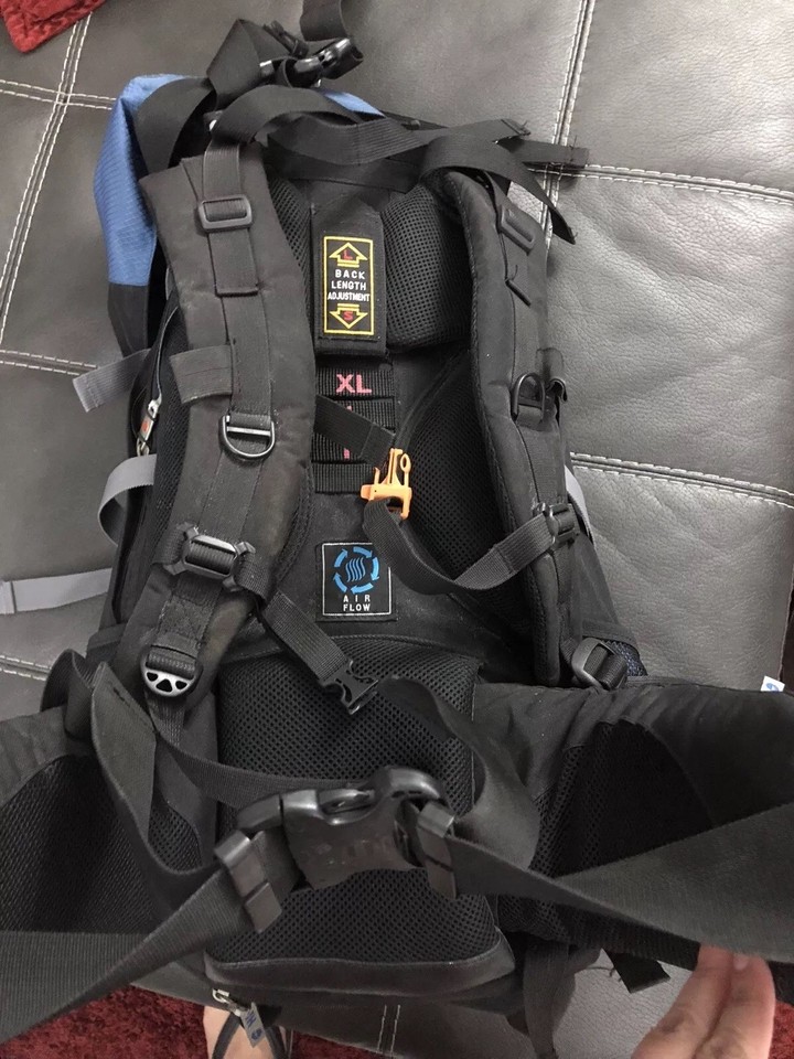 HI-TEC BACKPACK Blue/Black Hiking Internal Frame | eBay