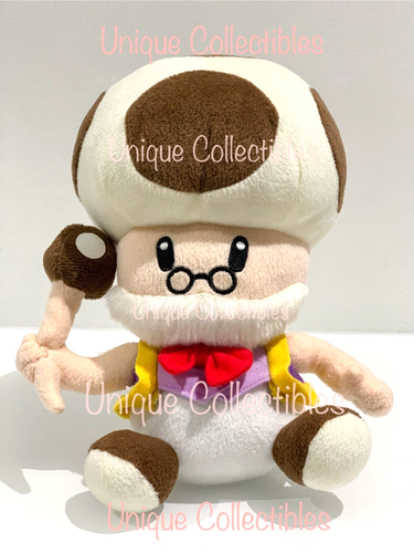 Nintendo Old Toad Toadsworth Grandpa Toad 10" Super Mario Plush Like ...