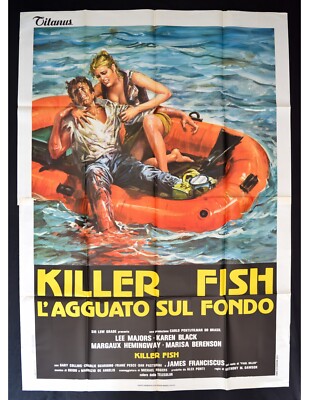 Werbeplakat Killer Fish Hinterhalt Auf Boden Lee Majors Karen Black ...