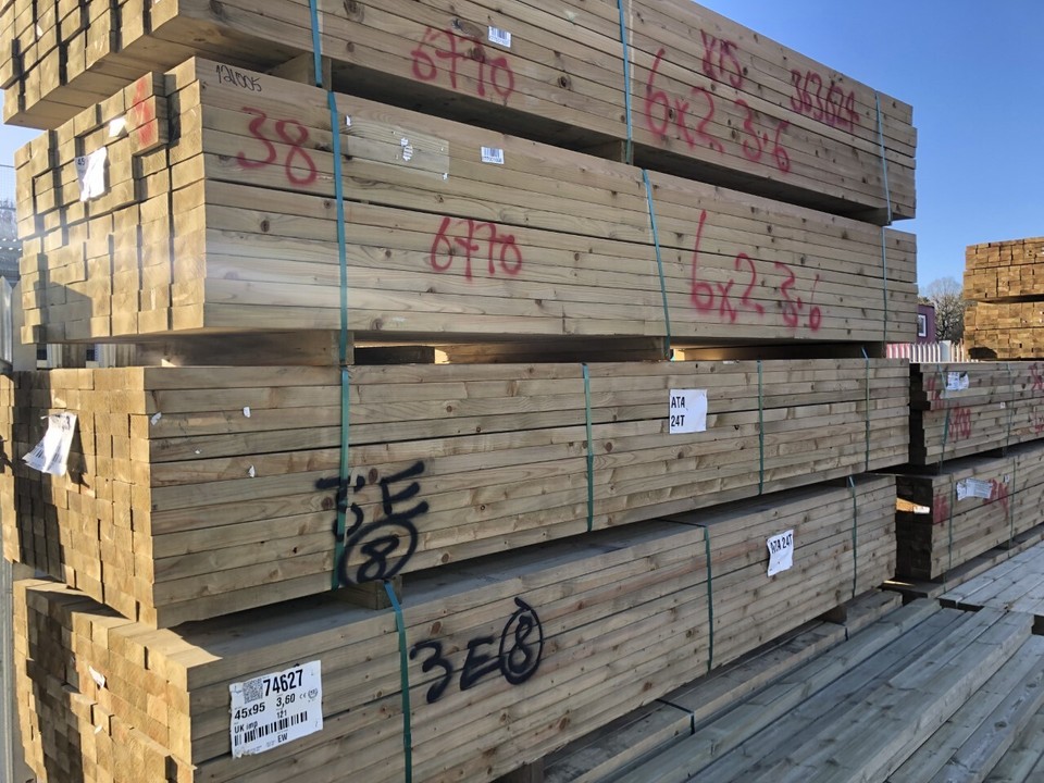 Pressure Tanalised Treated Timber C24 Strength Grade | 3x2 4x2 6x2 7x2 ...