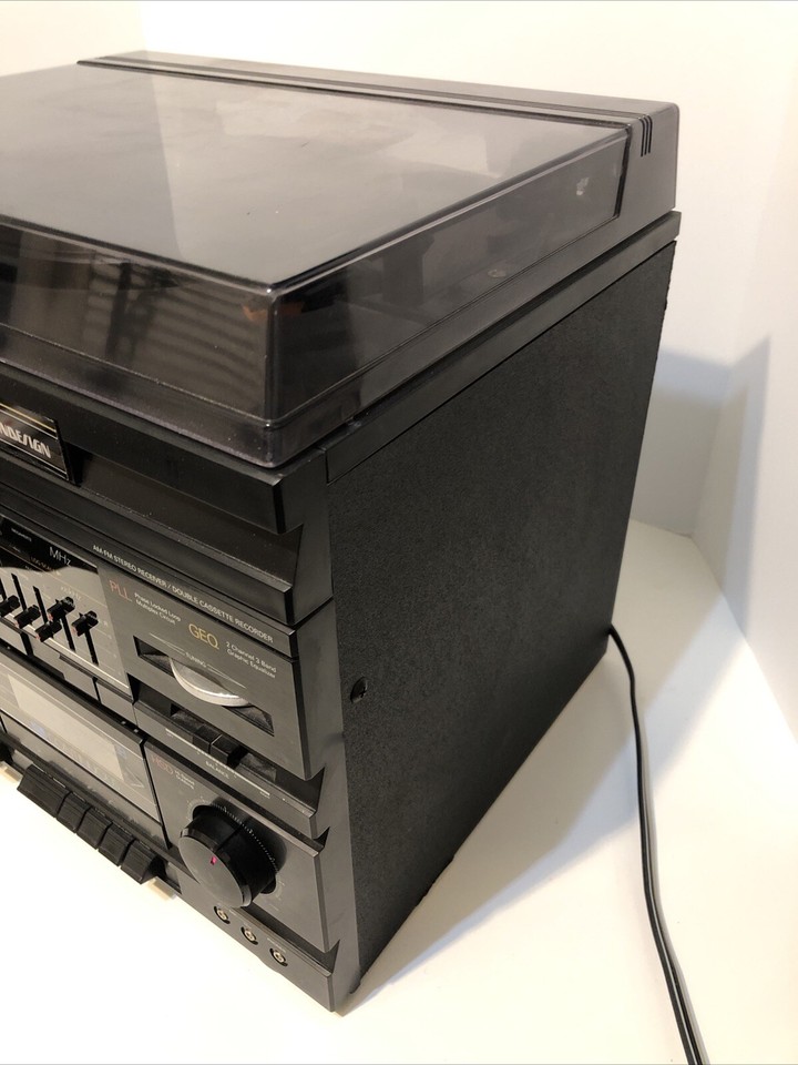 VTG SounDesign 6846 Dual Deck Stereo Receiver Cassette Radio Black ...