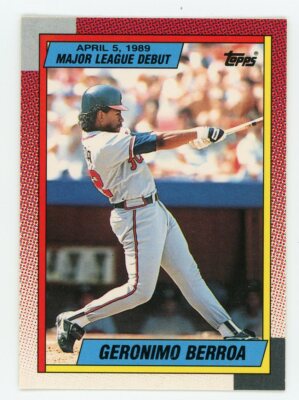 1989 TOPPS MAJOR LEAGUE DEBUT #17 - GERONIMO BERROA - ATLANTA BRAVES | eBay