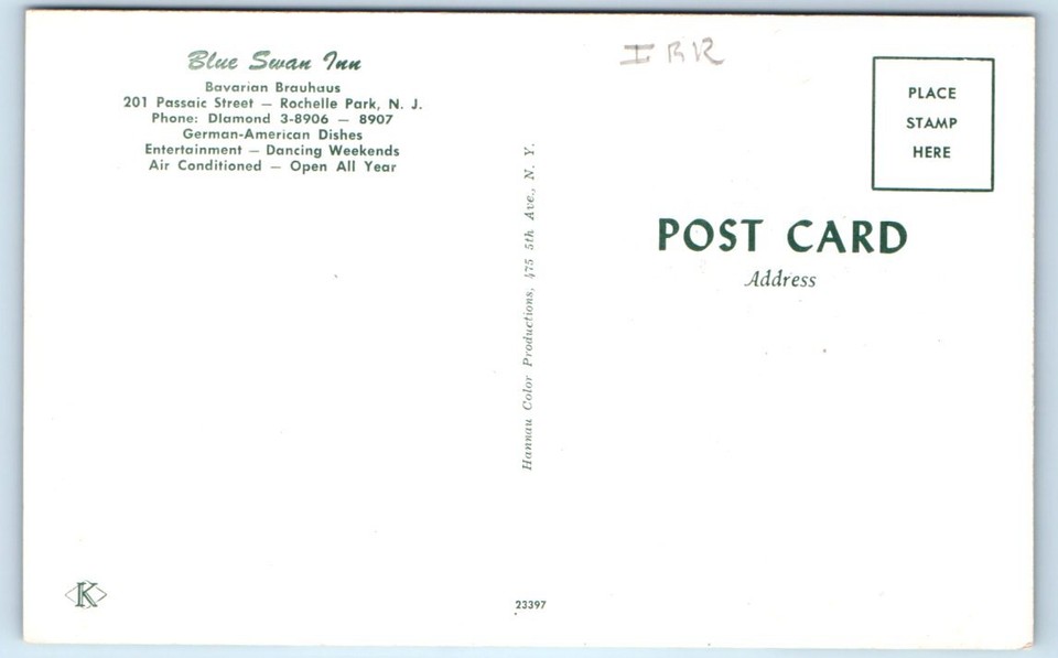 Blue Swan Inn restaurant interior ROCHELLE PARK New Jersey chrome ...