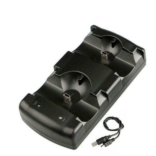 For Playstation 3 PS3/MOVE Dual Controller Charger Charging Dock ...