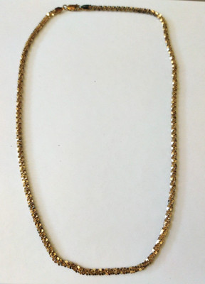Karizia Italian Gold Toned Necklace Made in Italy 925 Sparkly KA 1772 ...