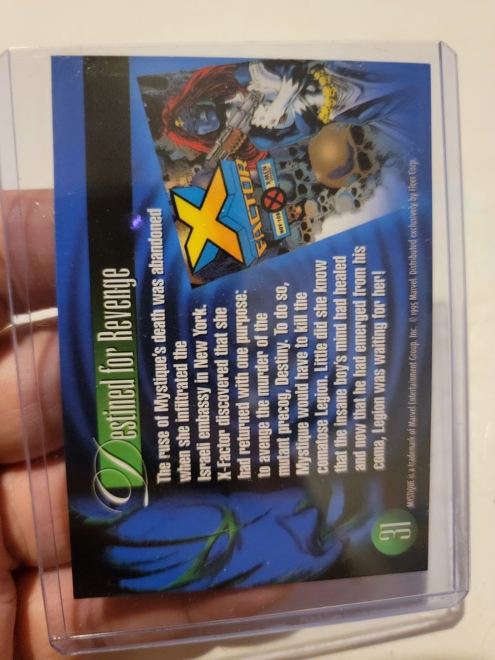 1995 Flair Annual '95 Marvel Annual #31 Mystique X-men Trading Card ...