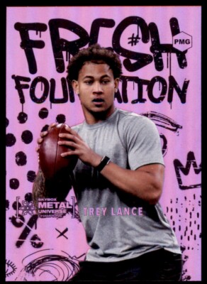 2021 Metal Champions Fresh Foundation Pink PMG #FF5 Trey Lance RC 19/75 ...