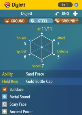 Pokemon Scarlet and Violet 6iv Shiny Max EV Alolan Diglett | eBay