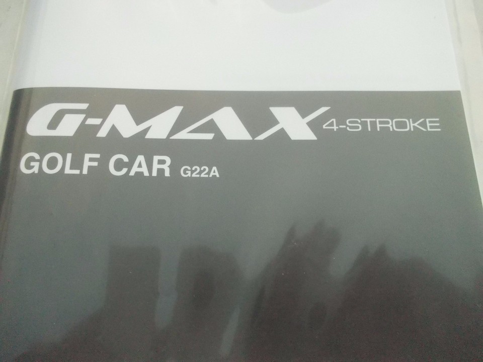 2003 YAMAHA GOLF CAR CART G22A G-MAX 4-STROKE OWNERS MANUAL LIT-19626 ...