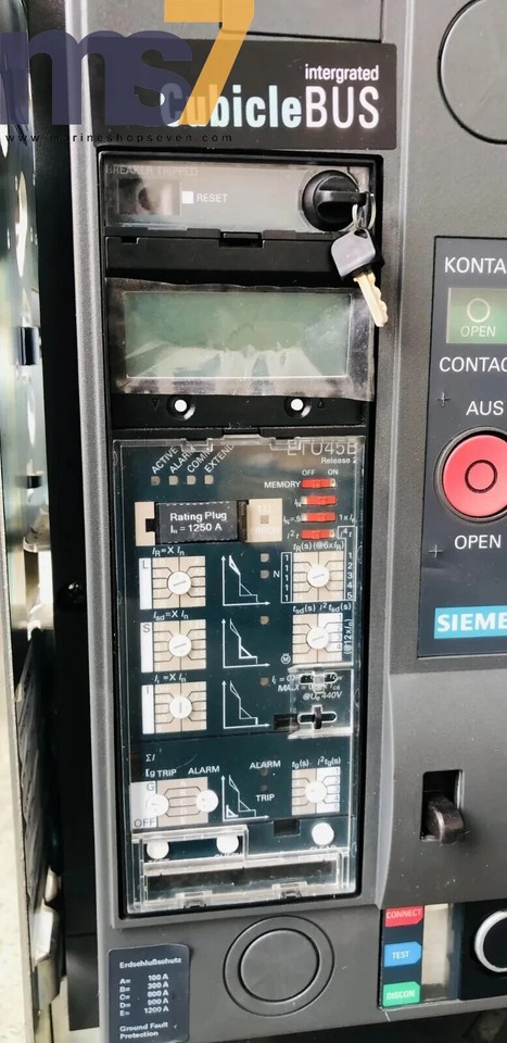 SIEMENS WLI 1250S INTEGRATED CUBICLE BUS CIRCUIT BREAKER 1250A W ...